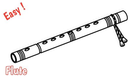 Small Flute Drawing At Margaret Steen Blog