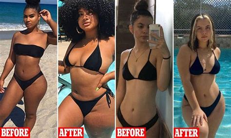 Women Proudly Show Off Their Weight Gain In Before And After Images