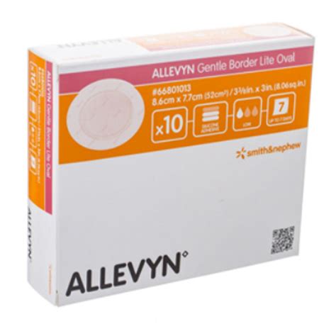Allevyn Gentle Border Lite Dressing Pack Of 10