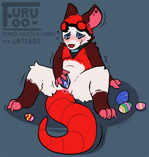 Rule 34 American Opossum Andromorph Anthro Blush Digitigrade Easter