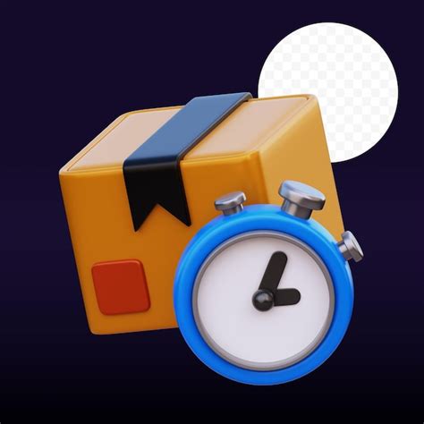 Premium Psd Logistic Time 3d Illustration Imagae