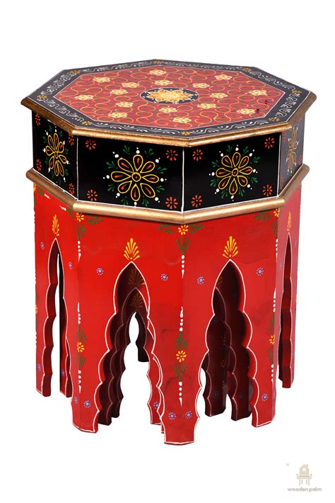 Wooden Nesting Stylish Stool Wooden Palm