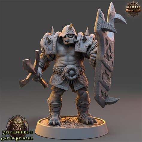 Dnd Orc Barbarian Miniatures Bundle Orc Warband Mini For Dungeons And
