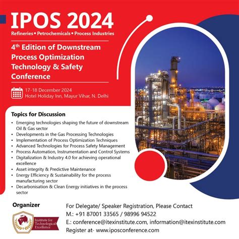 4th Edition Of Downstream Process Optimization Technology And Safety Conference Ipos 2024