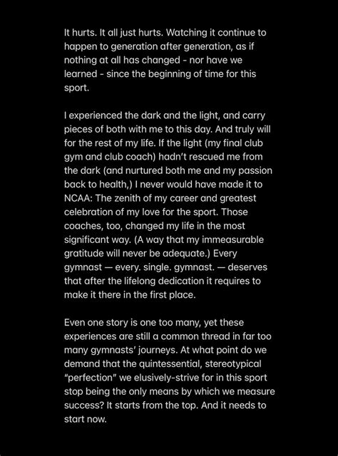 Statement By Former Ou Gymnast Megan Ferguson Rgymnastics