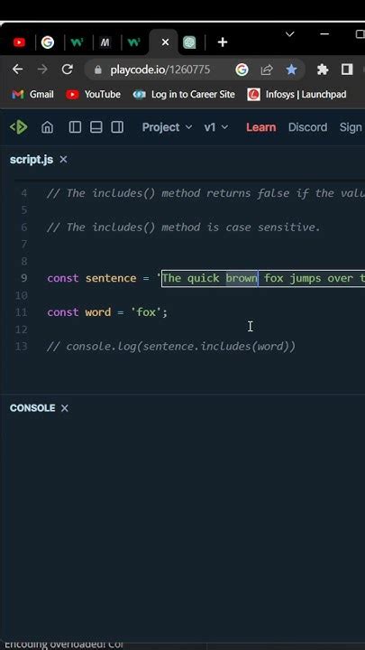 What Is Includes Method In Js Youtube