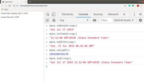 JavaScript Date And Time Implementation Of JavaScript Date Methods DataFlair