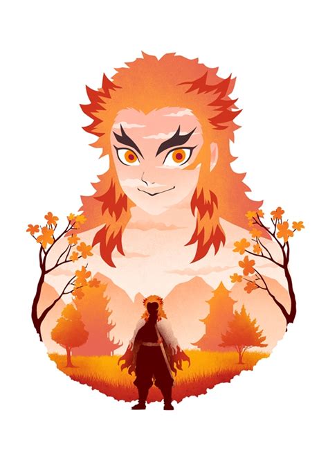 Kyojuro Rengoku Posters And Prints By Bee Rose Printler