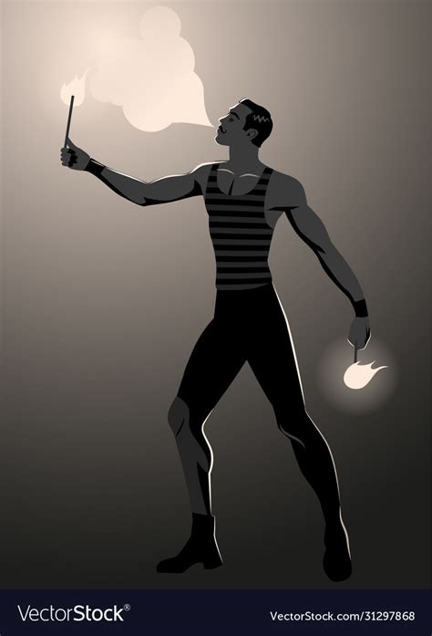 Vintage Circus Fire Breather