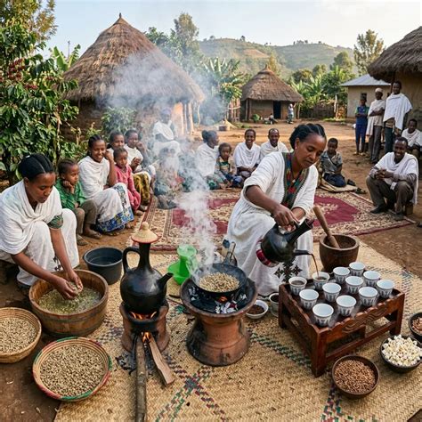 Ethiopian Coffee Authentic Buna Tradition Ai Art Generator Easy