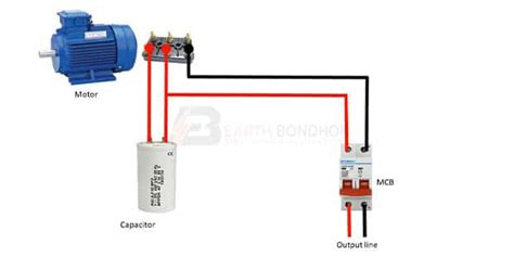 Phase Motor In Single Phase Connection Earth Bondhon