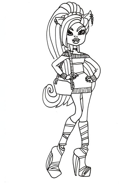 Monster High Clawdeen Coloring Pages At Free