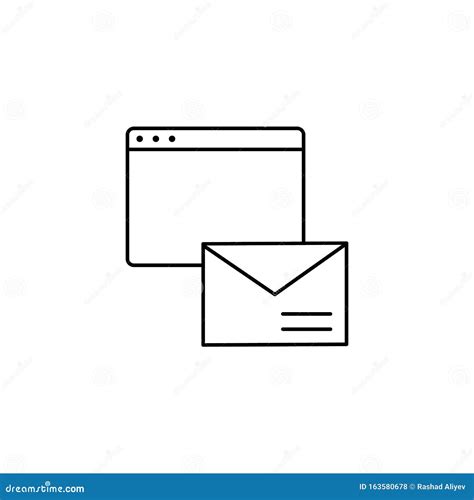 Web Message Email Icon Simple Line Outline Vector Of Information Transfer Icons For Ui And
