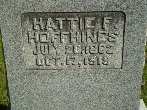 Hattie F Arndt Hoffhines 1862 1919 Memorial Find A Grave