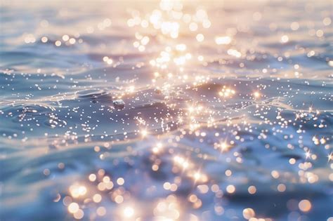 A Close Up Of The Waters Surface With A Small Ice Flakes On It Premium Ai Generated Image