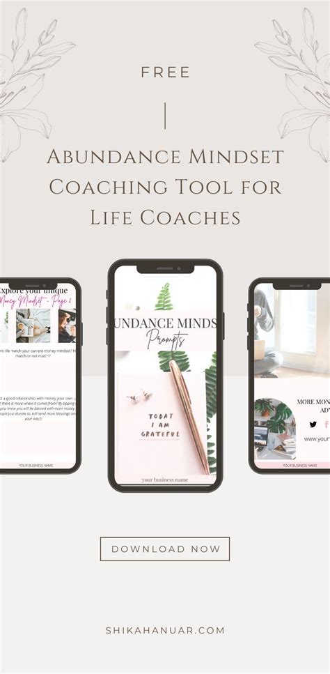 Free Abundance Mindset Coaching Tool How To Coach Your Clients To Have An Abundance Mindset To