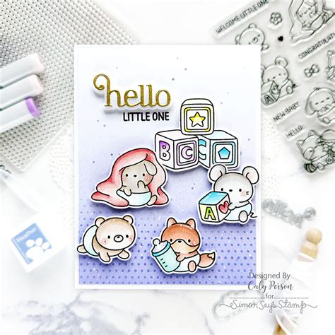 Simon Says Stamp Welcome Little One Caly Person