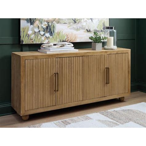 Signature Design By Ashley Niam Brown 32 In Accent Cabinet With 2