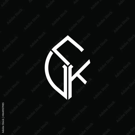 Cuk Letter Logo Creative Design Cuk Unique Design Stock Vector Adobe