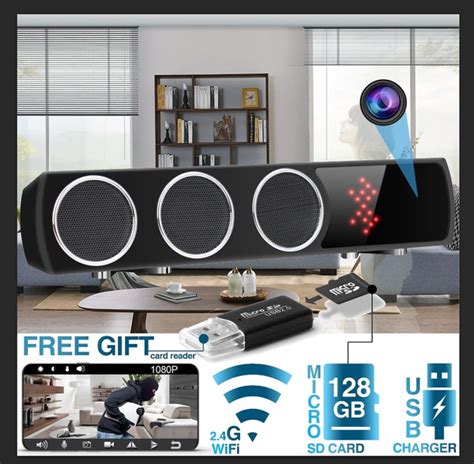 Hidden Camera 1080p Wifi Hd Spy Bluetooth Speaker Wireless Mini Camera Hd Infrared Night