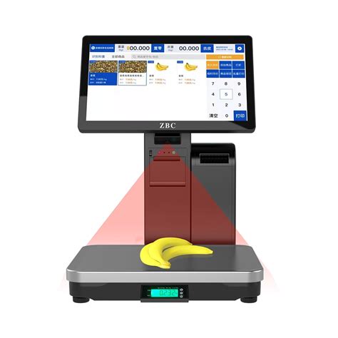 15 6 Inch Ai Pos Weighing Scale Barcode Label Scale For Supermarket Ai Scale And All In One Scale