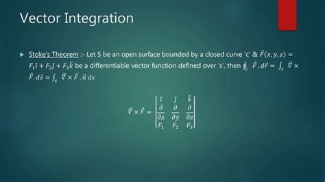 Gate Engineering Maths Vector Calculus Pptx Physics Science
