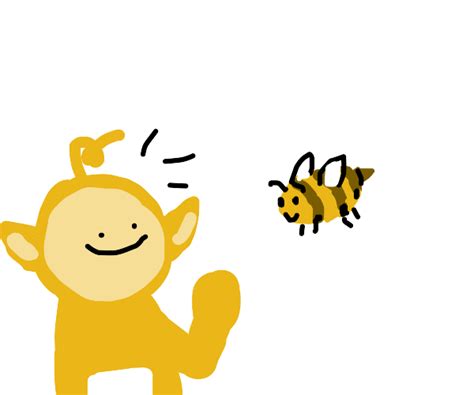 Teletubby Finds A Bee Drawception