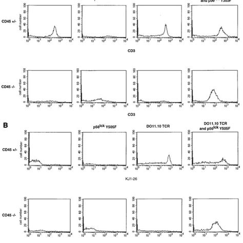 Appearance Of Peripheral Cd4 Single Positive T Cells In Cd45 Deficient