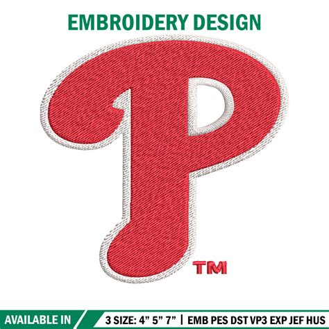 Philadelphia Philli Logo Embroidery Mbl Embroidery Sport E Inspire Uplift
