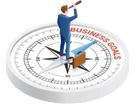 Businessman Stand Compass 19616480 Png