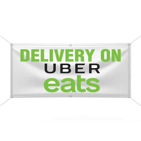 Delivery On Uber Eats Outdoor Vinyl Advertising Banner