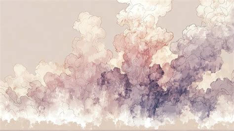 Closeup Colorful Thick Smoke Fog Texture Background Ai Generated Stock
