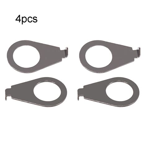 4pcs Metal Guitar Knob Pointer Plate Indicator Washers For Lp Style
