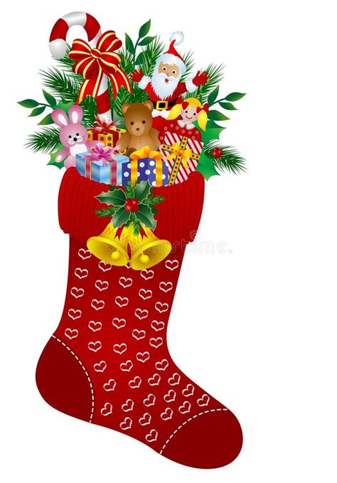 Julstrumpor Vektor Illustrationer Illustration Av Lyckligt 3713710