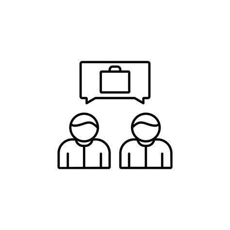Work Dialogue Vector Icon Illustration 23163399 Vector Art At Vecteezy
