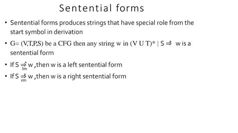 Solution Sentential Forms And Derivation Tree Studypool