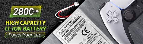 Ps5 Controller Battery [upgraded] 2800mah Lip1708 High Capacity Li Ion Replacement Battery For