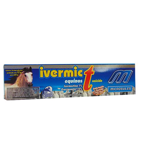 Ivermic T Equinos Ivermectina E Praziquantel 12g Aluren Soluções Veterinárias Online