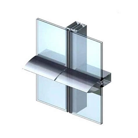 Glass Semi Unitized Aluminum Structural Glazing For Office At ₹ 550