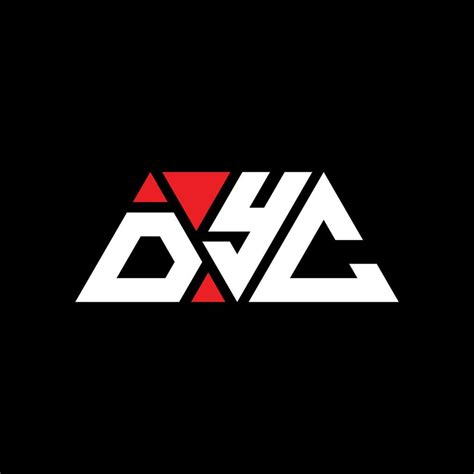 Dyc Triangle Letter Logo Design With Triangle Shape Dyc Triangle Logo