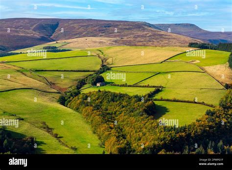 Typical Peak District National Park Landscape Near Ladybower Reservoir