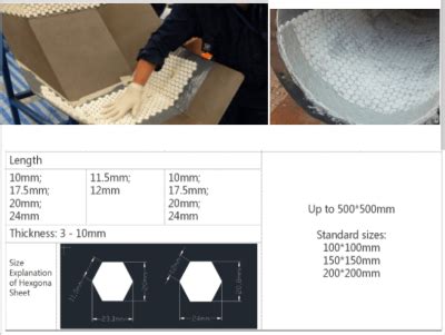 Alumina Ceramic Hex Tiles Xr Group
