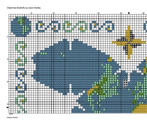 Waterman Butterfly Projection World Map Cross Stitch Pattern For Map Lovers And History Buffs