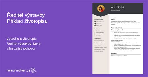 Příklad životopisu ředitele Stavební Firmy Free Guide