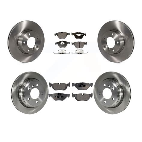 Front Rear Disc Brake Rotors And Semi Metallic Pads Kit For 2015 Bmw X1