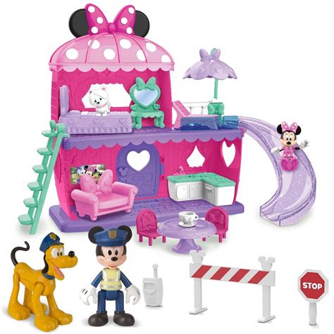 Figurki Mickey I Pluto Policjanci Domek Myszki Minnie 122145782