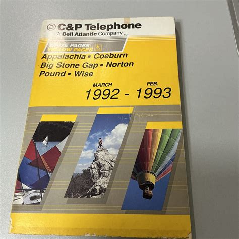 1992 93 Candp Telephone 703 Wise County White And Yellow Pages Phone Book