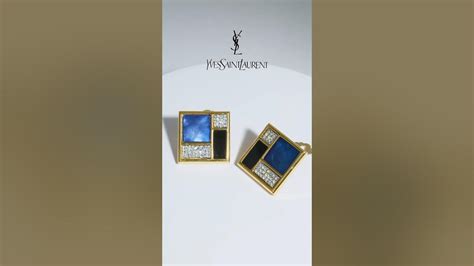 Ysl 입생로랑 몬드리안 사각 귀걸이 빈티지 Yves Saint Laurent Earrings Vintage 입생로랑 Youtube