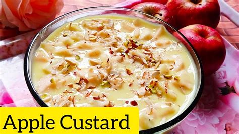 Apple Custard Recipe Apple Custard Dessert How To Make Apple