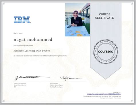Machinelearning Python Ibm Coursera Lifelonglearning Ai Nagat Ragab 😊